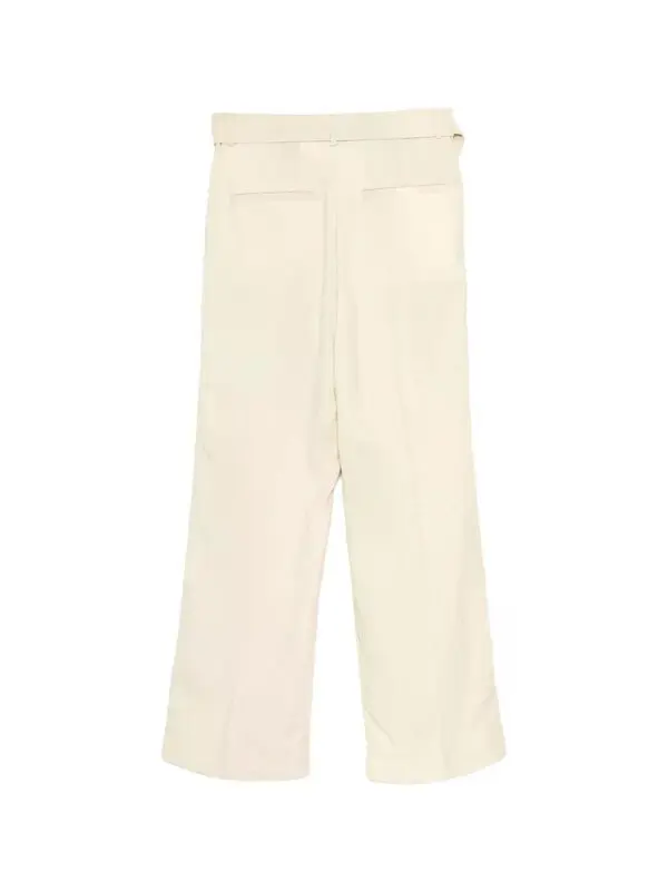 Helmut Lang Belted Pleated Trousers
