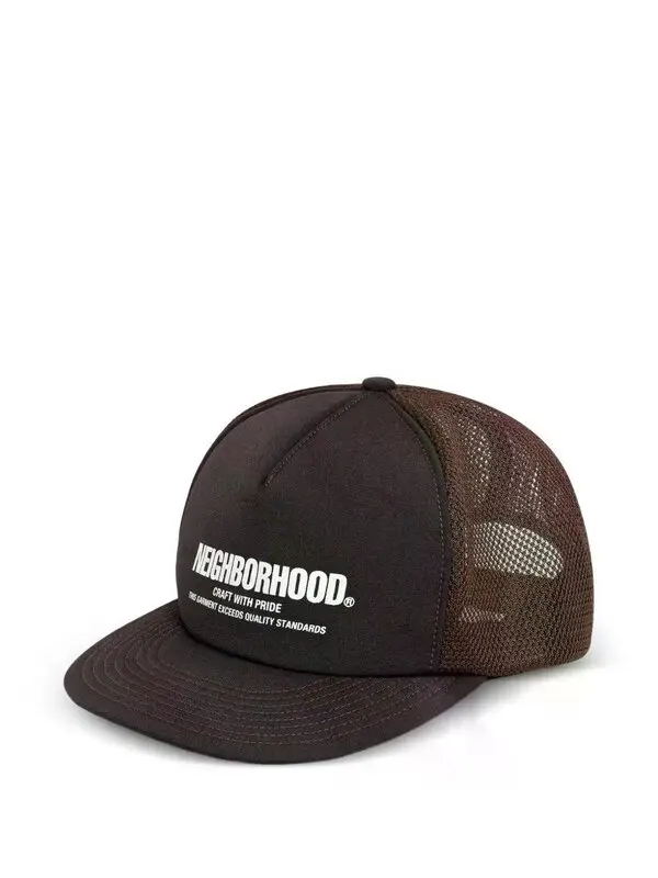 NEIGHBORHOOD Logo Mesh Cap - Brown
