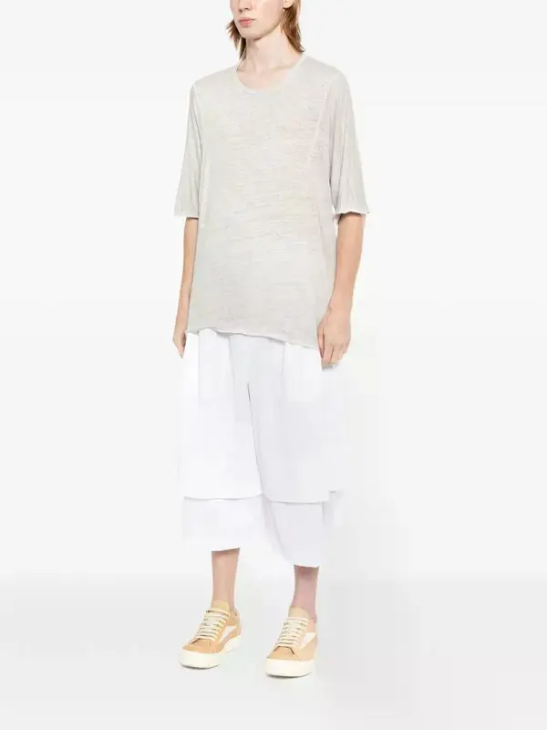 ISAAC SELLAM EXPERIENCE Raw-edge Short-sleeve T-shirt