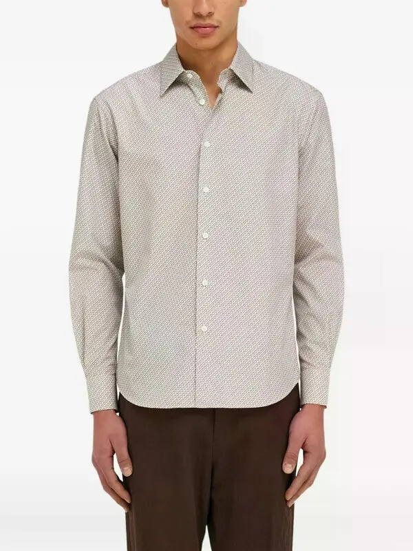 FERRAGAMO Micro-patterned Shirt