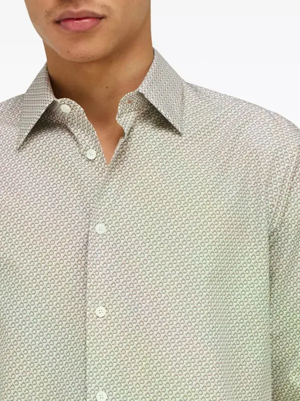 FERRAGAMO Micro-patterned Shirt