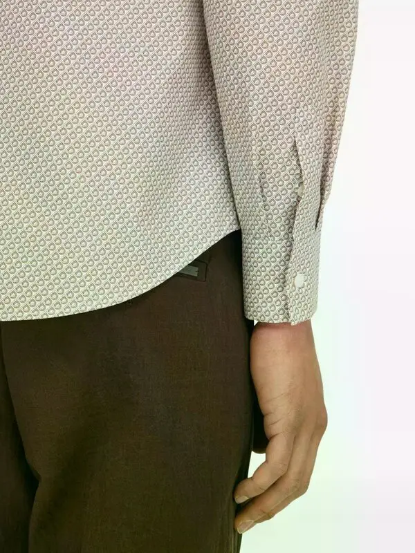 FERRAGAMO Micro-patterned Shirt