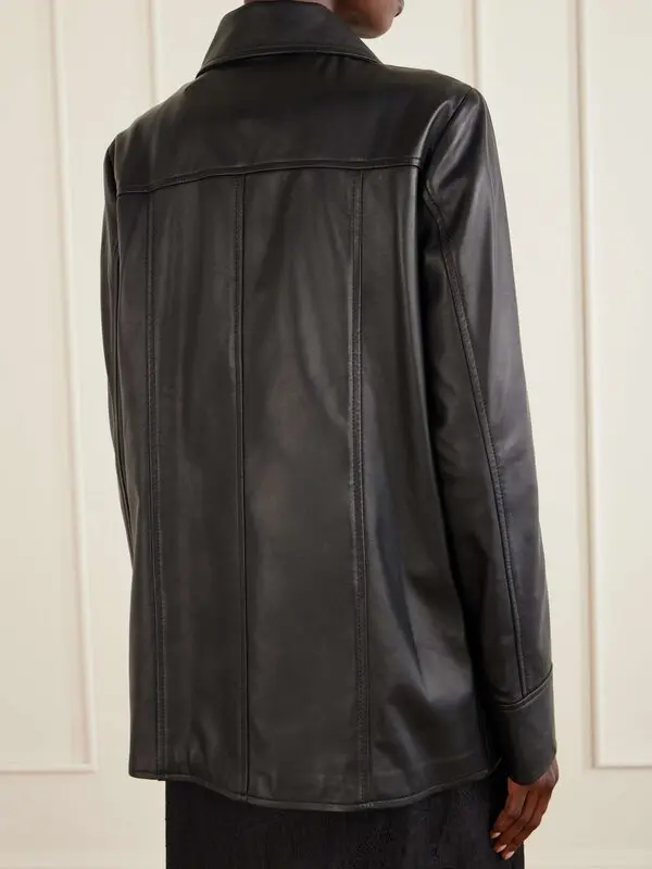 Anna Sui Paneled Leather Jacket