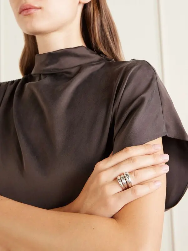 SOPHIE BUHAI Set Of Three Sterling Rings