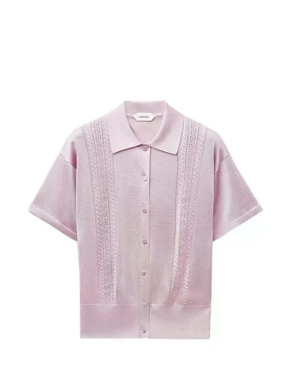 Versace Viscose Knit Polo