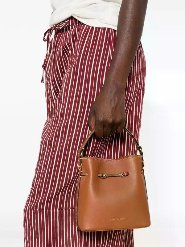 Strathberry Mini Corda Bucket Bag - Brown