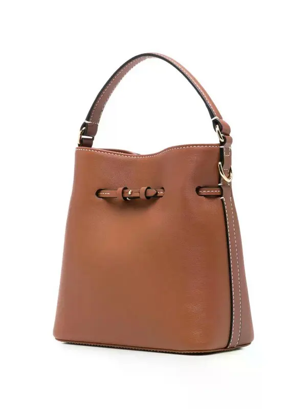 Strathberry Mini Corda Bucket Bag - Brown