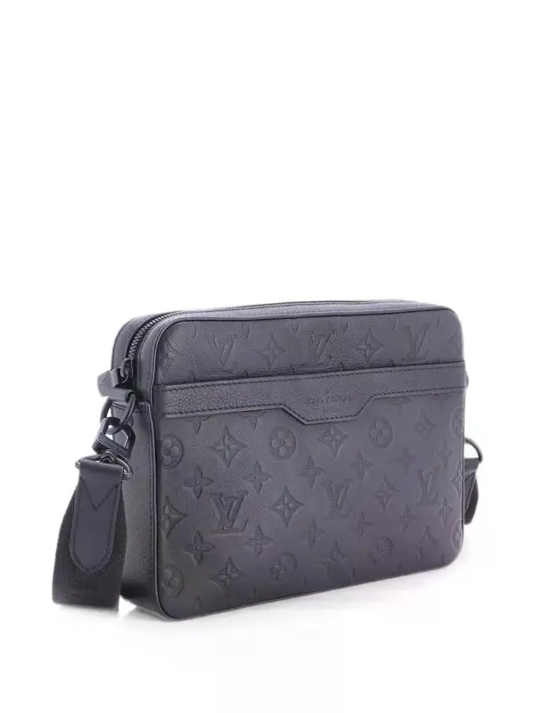 LOUIS VUITTON Trio Messenger Bag Monogram Shadow Leather Crossbody Bag