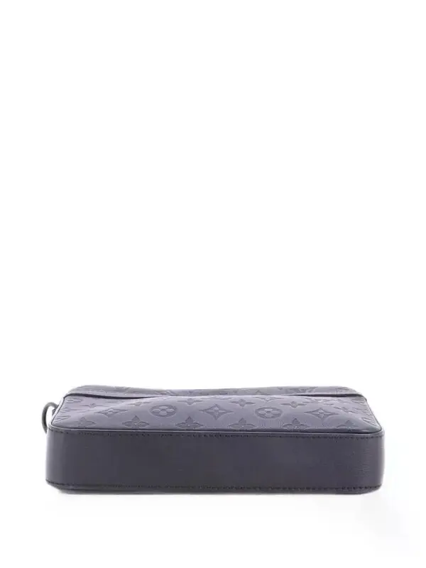 LOUIS VUITTON Trio Messenger Bag Monogram Shadow Leather Crossbody Bag