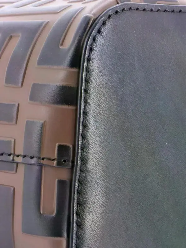 Fendi Mon Tresor Zucca Embossed Leather Mini Bucket Bag