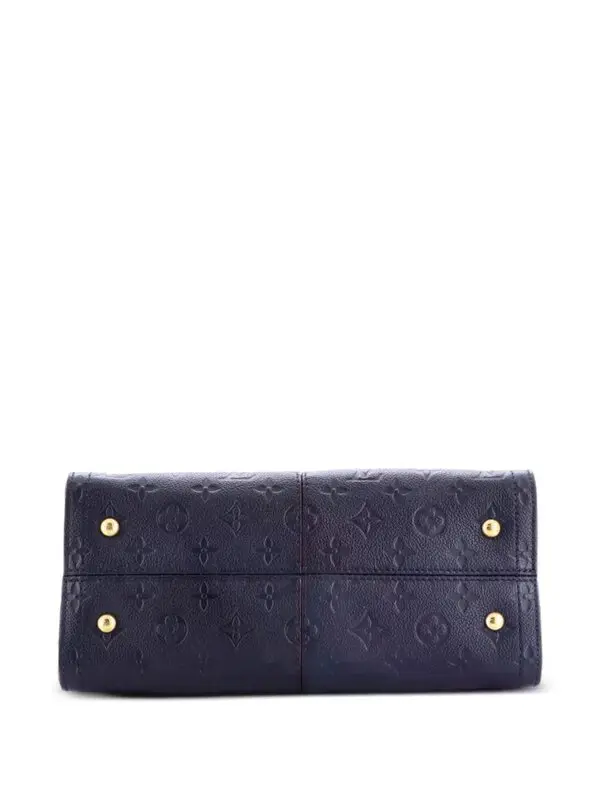 LOUIS VUITTON Sully Monogram Empreinte Leather Pm Tote Bag - Blue