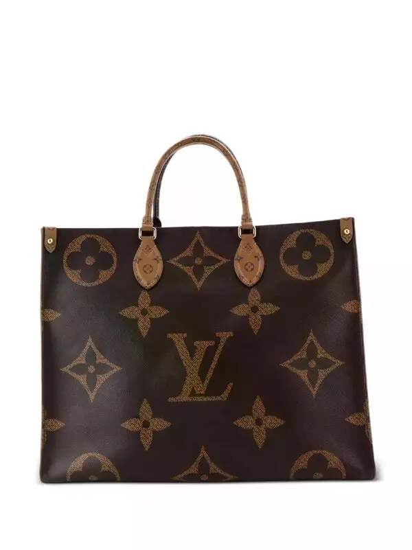 LOUIS VUITTON Onthego Reverse Monogram Giant Gm Tote Bag - Brown