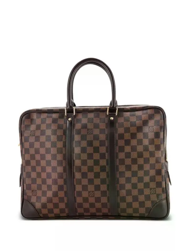 LOUIS VUITTON Porte-documents Voyage Damier Pm Business Bag - Brown