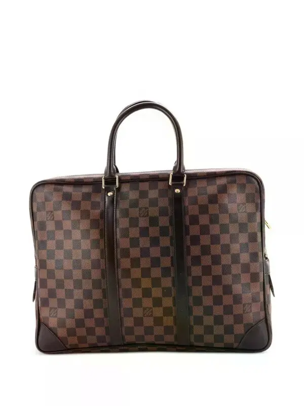 LOUIS VUITTON Porte-documents Voyage Damier Pm Business Bag - Brown