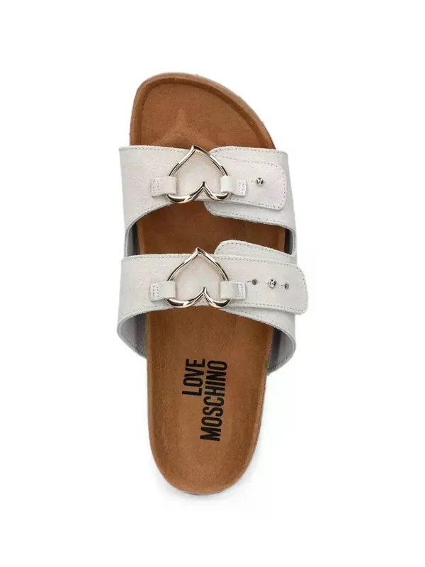 Moschino Heart-buckle Sandals