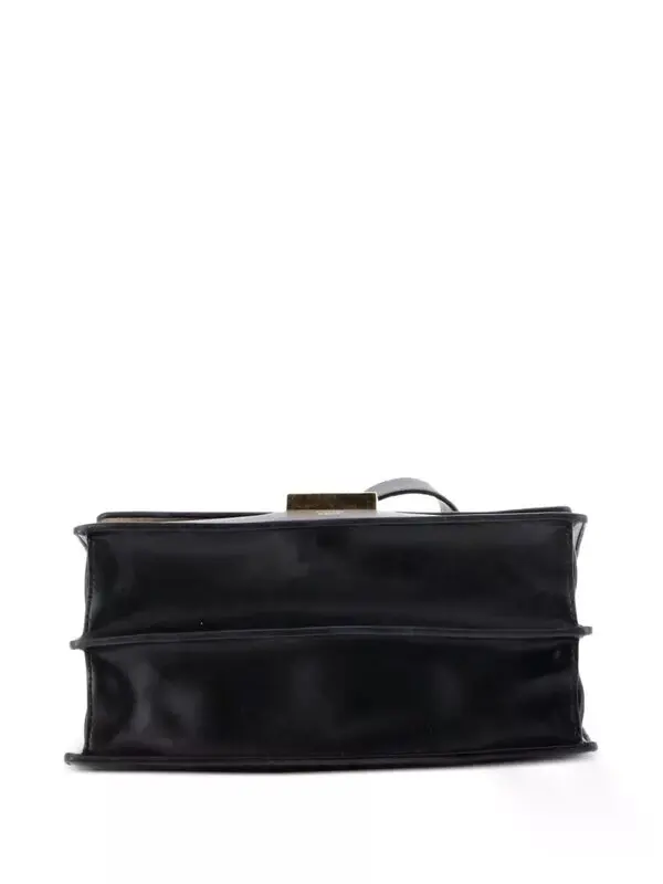 Fendi Kan U Zucca Embossed Leather Medium Shoulder Bag
