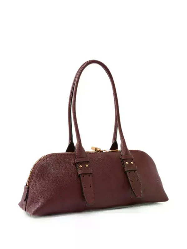 Pinko Love Birds Leather Tote Bag - Brown