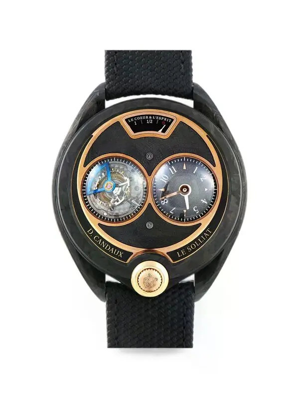 DAVID CANDAUX Dc6 Carbon Prototype 44mm Watch - Black