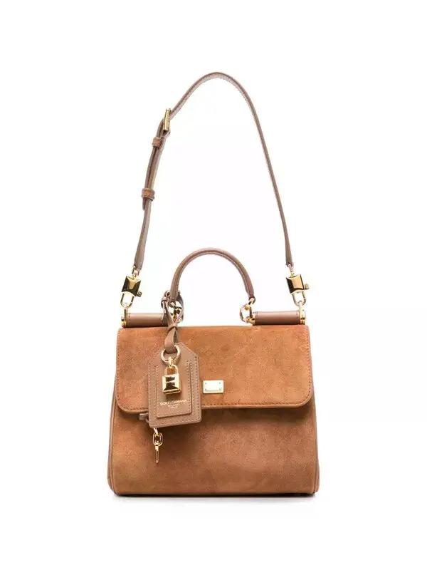 Dolce & Gabbana Sicily Logo-plaque Tote Bag - Brown