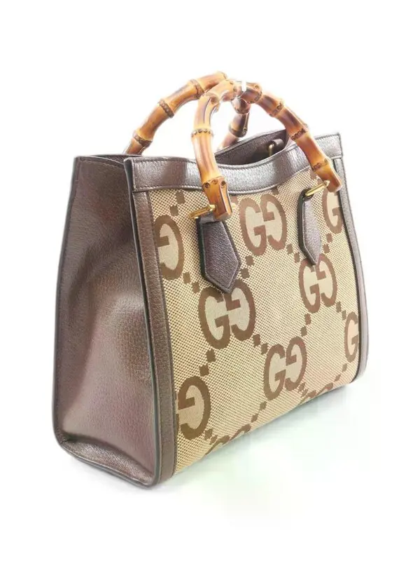 Gucci Diana Jumbo Gg Canvas Tote Bag - Neutrals