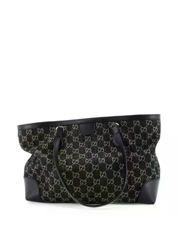 Gucci Ophidia Shopping Gg Denim Medium Tote Bag