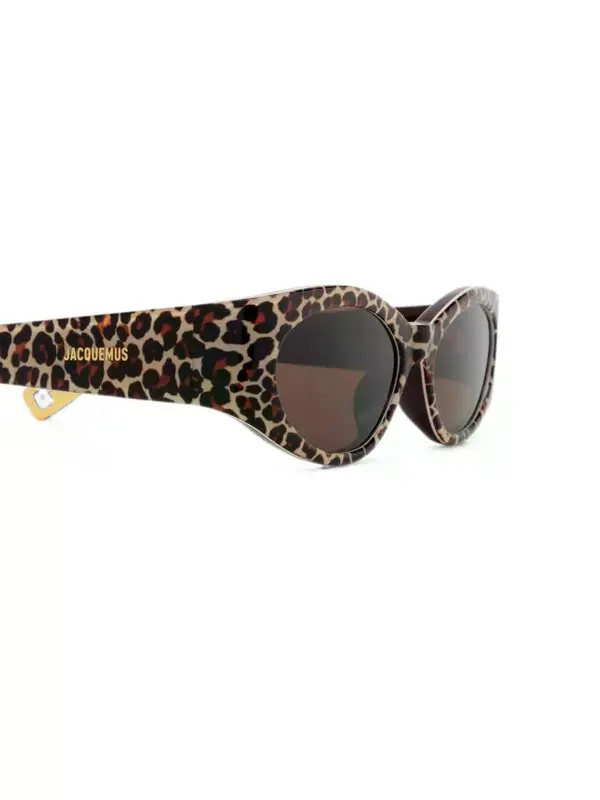 Jacquemus Ovalo Leopard-print Sunglasses