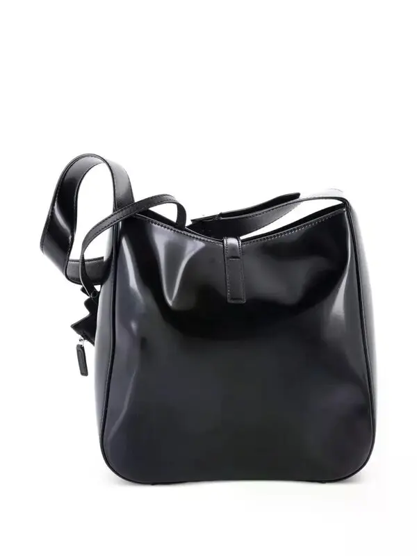 Saint Laurent Le 5 A 7 Supple Leather Small Hobo Bag - Black