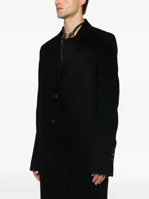 Rick Owens Concordian Single-breasted Tailored Coat