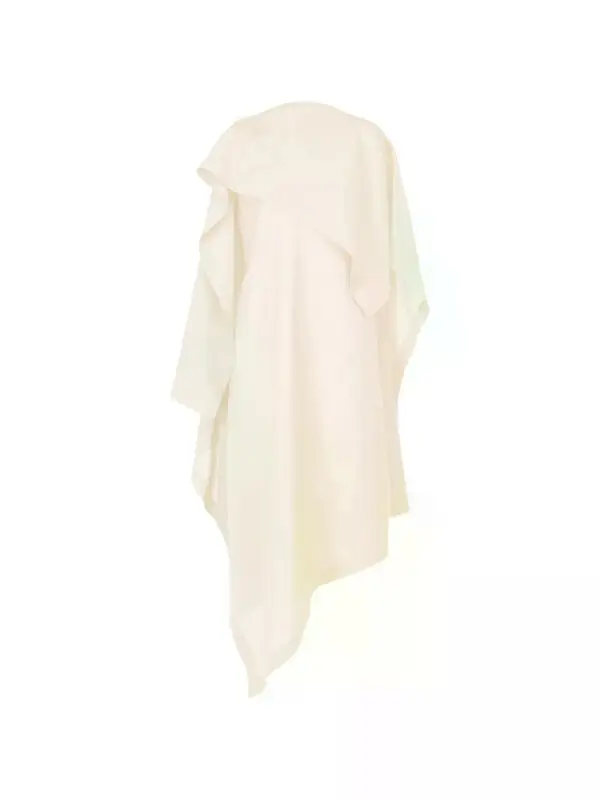 Issey Miyake All Squares Asymmetric Draped Dress - Neutrals