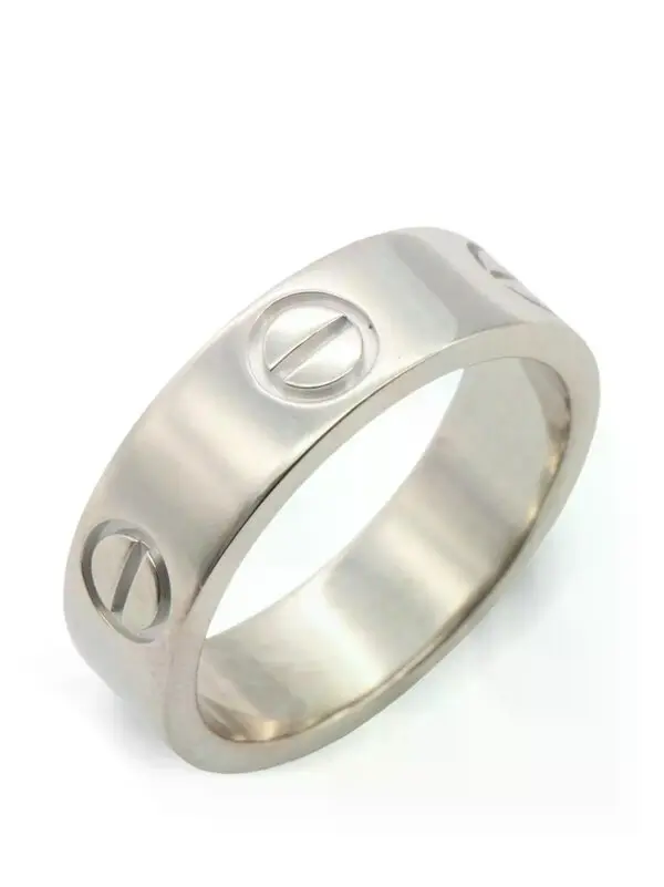 Cartier 18k White Gold Love Ring - Silver