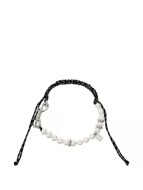 Balenciaga Malibu Pearl-embellished Cord Necklace