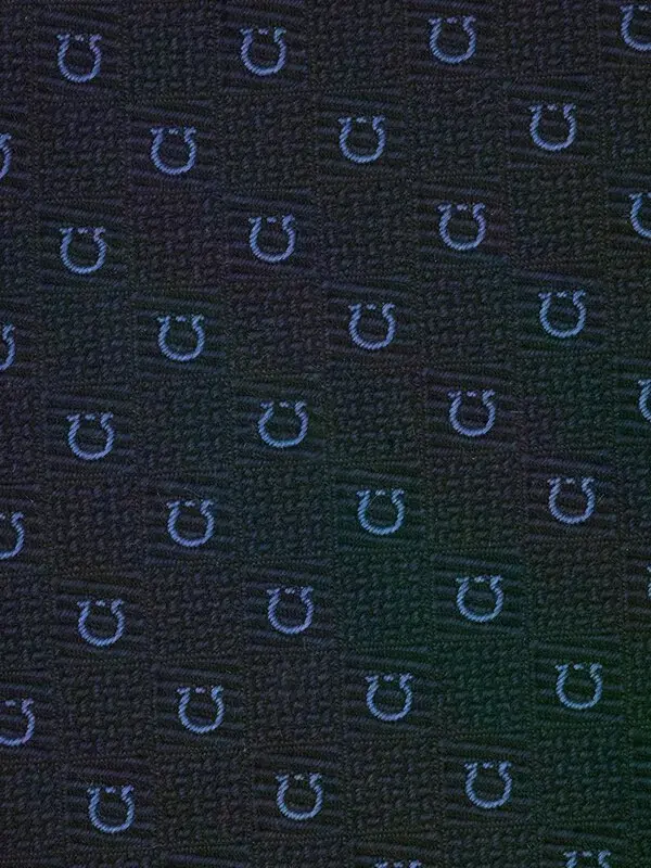 FERRAGAMO Gancini Silk Jacquard Tie
