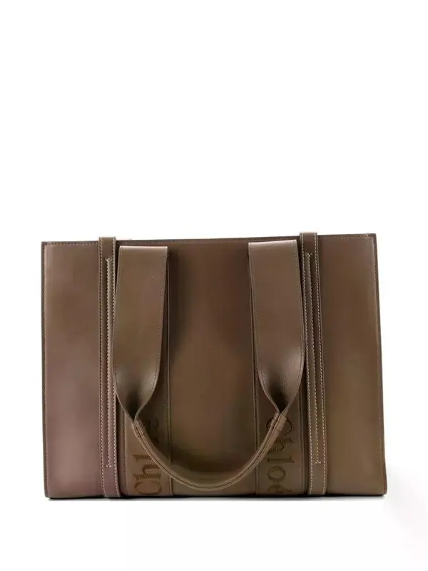 Chloé Woody Leather Medium Tote Bag