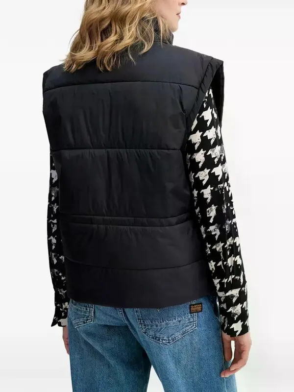 Sisley Zip-up Drawstring-waist Gilet