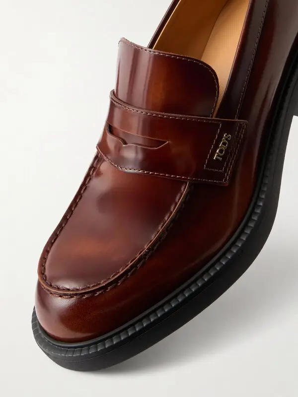 TOD'S Gomma Block Heel Loafers