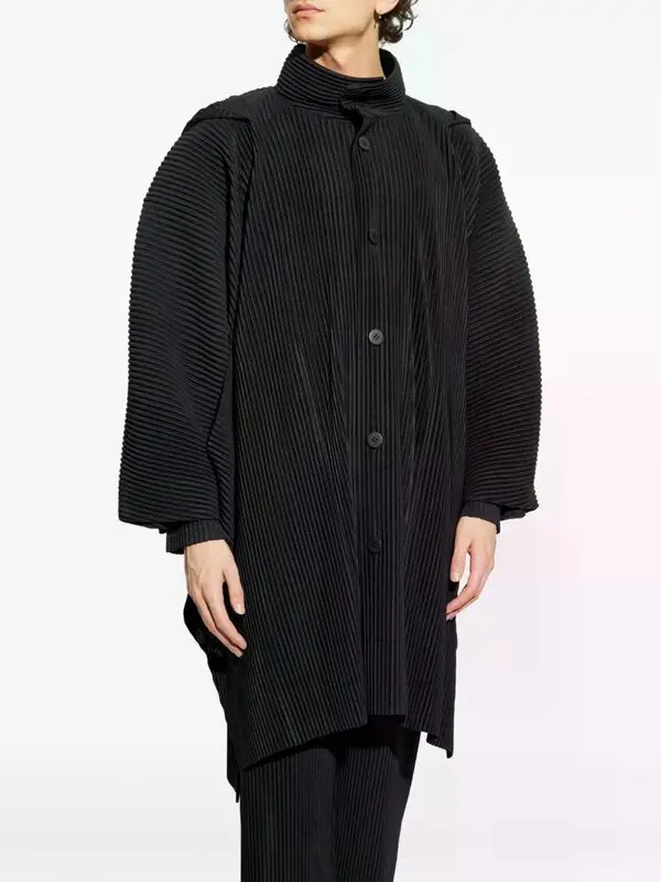 Issey Miyake Pleated Hooded Coat