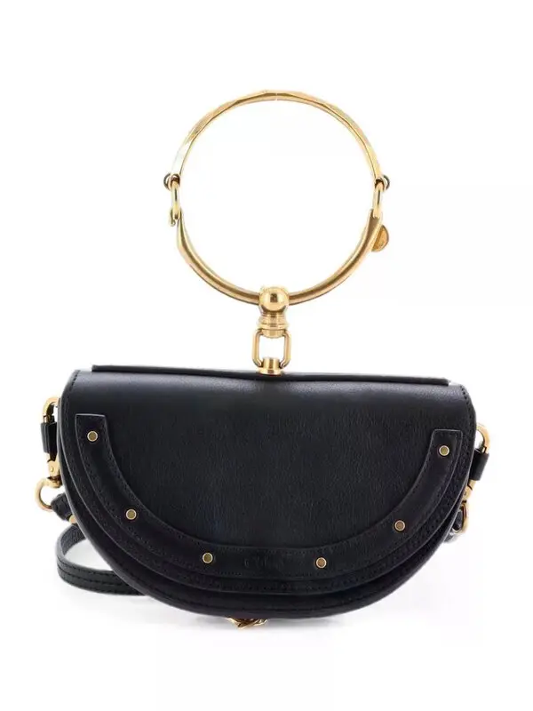 Chloé Nile Leather Mini Crossbody Bag - Black