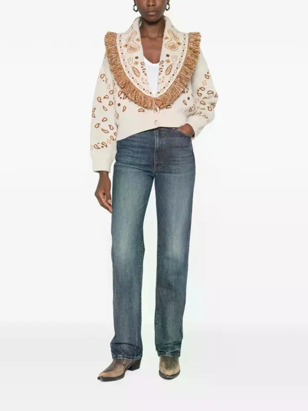 Alanui Paisley Pattern Fringed Jacket