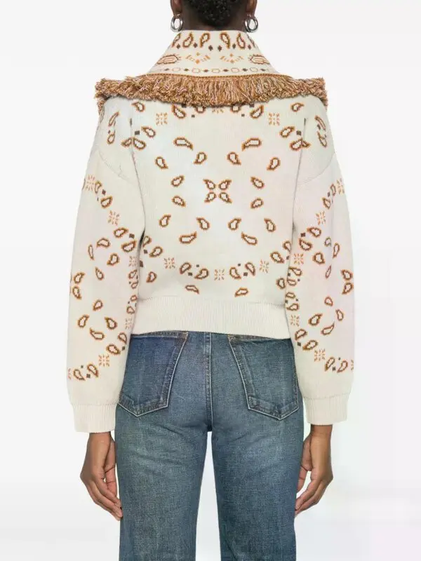 Alanui Paisley Pattern Fringed Jacket