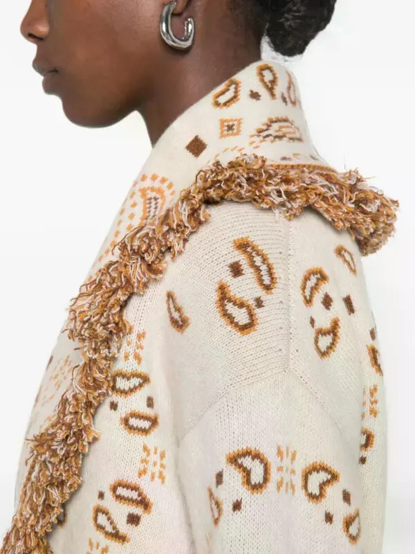 Alanui Paisley Pattern Fringed Jacket