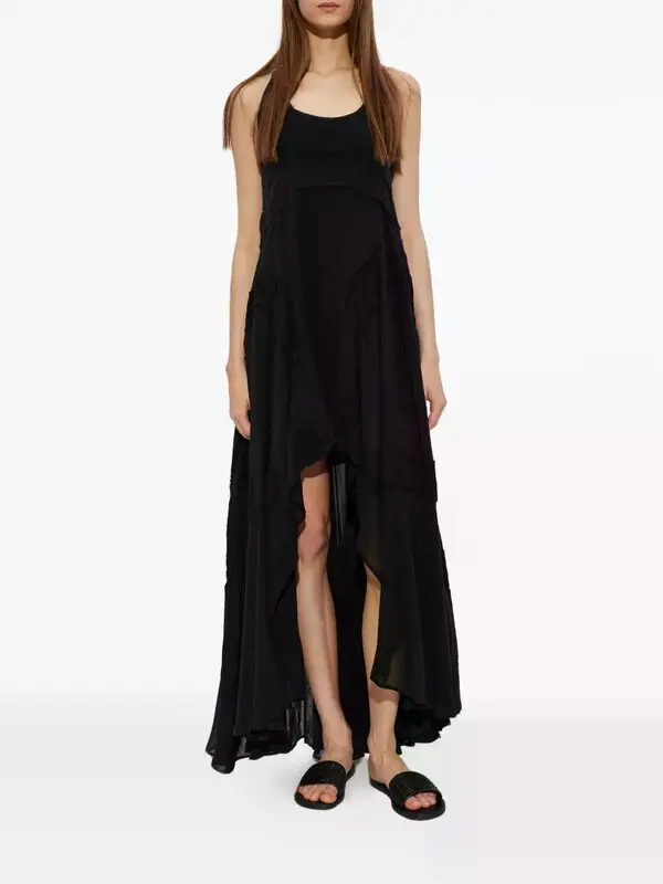 ALLSAINTS Dorina Ruffled High-low Maxi Dress - Black