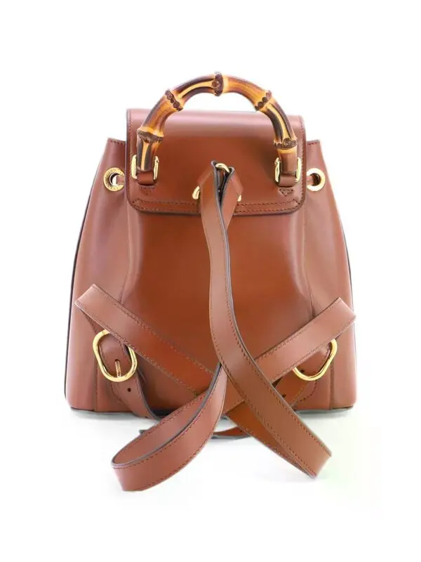 Gucci Bamboo Leather Small Backpack