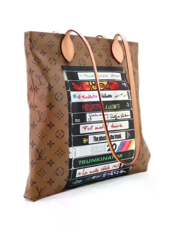 LOUIS VUITTON Carry It Limited Edition Video Tape Reverse Monogram Canvas Tote Bag