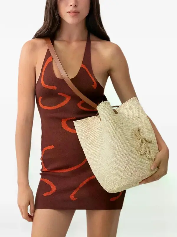 Ruslan Baginskiy Straw Pouch Bag