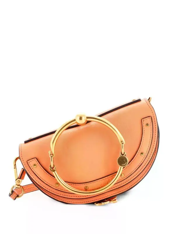 Chloé Nile Leather Mini Crossbody Bag - Orange