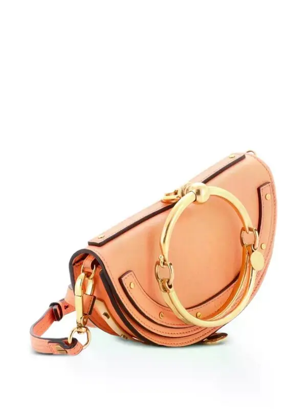 Chloé Nile Leather Mini Crossbody Bag - Orange