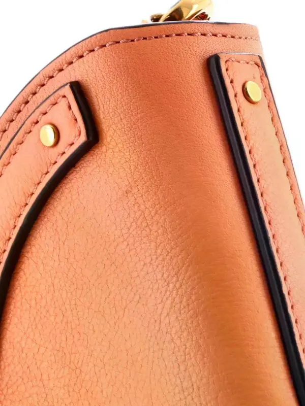 Chloé Nile Leather Mini Crossbody Bag - Orange