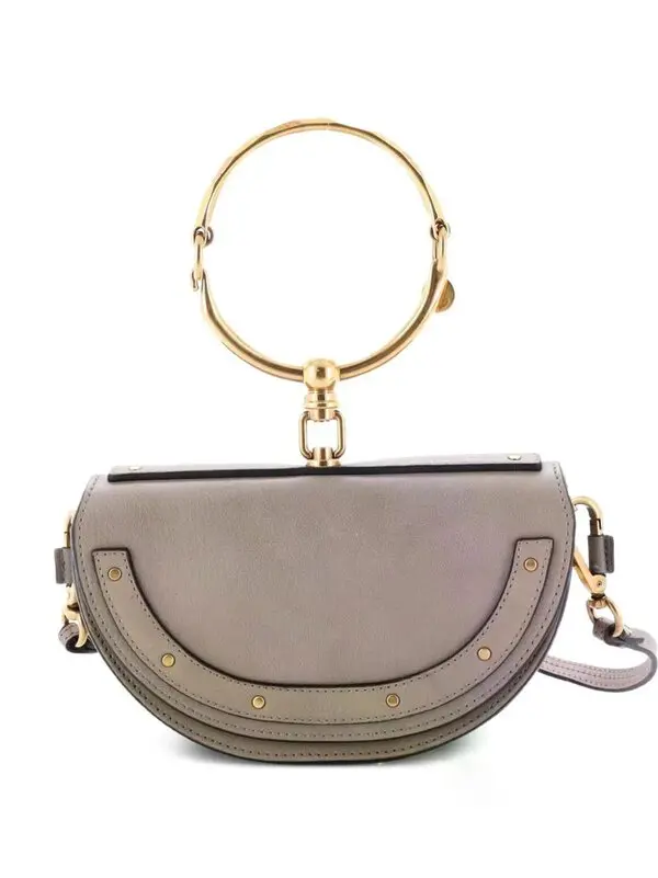 Chloé Nile Leather Mini Crossbody Bag - Neutrals