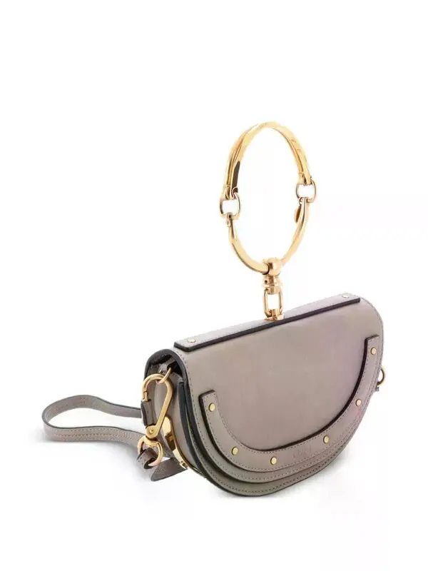 Chloé Nile Leather Mini Crossbody Bag - Neutrals