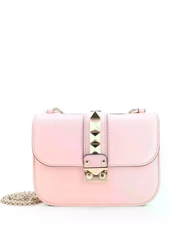 Valentino Garavani Glam Lock Leather Small Shoulder Bag